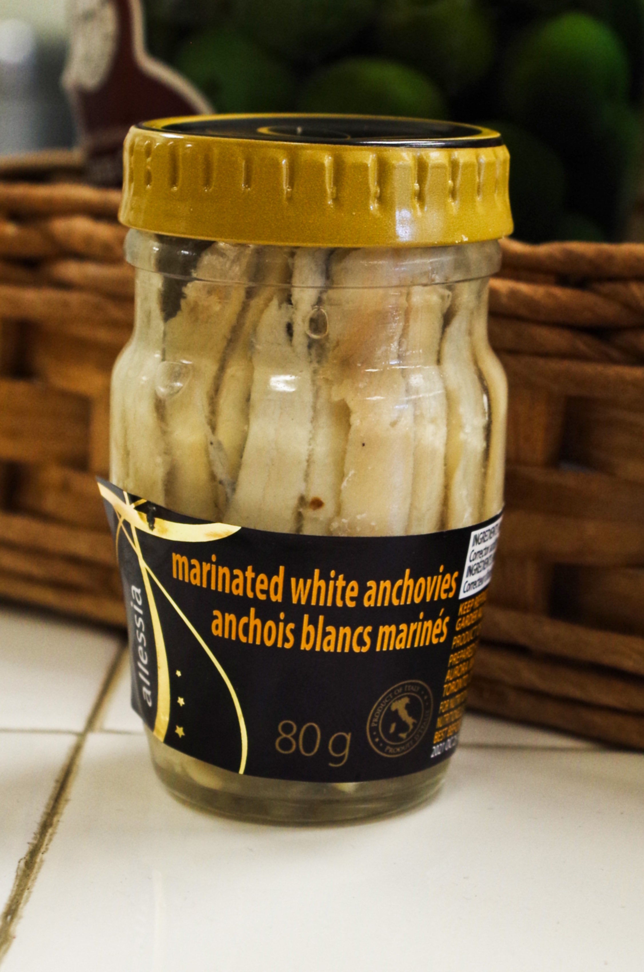 Allessia Marinated White Anchovy Fillets 80g